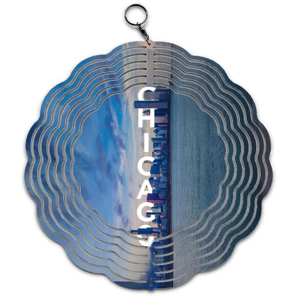 Design | Minimalist Building Chicago Design Wind Spinner | Poshmark